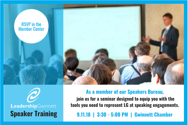 Speaker Training – Leadership Gwinnett